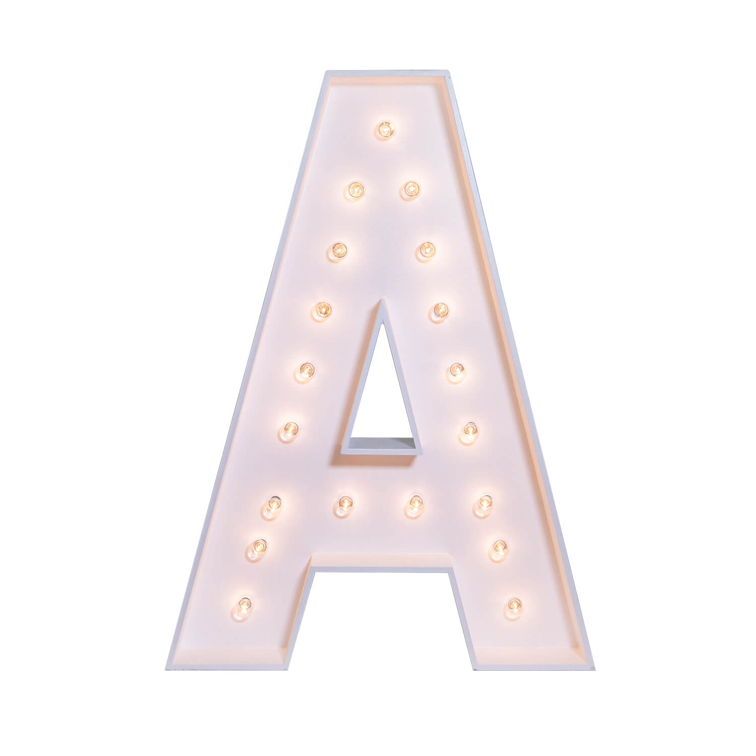 Wood Marquee - BOLD FONT - Letter A - 4ft Tall