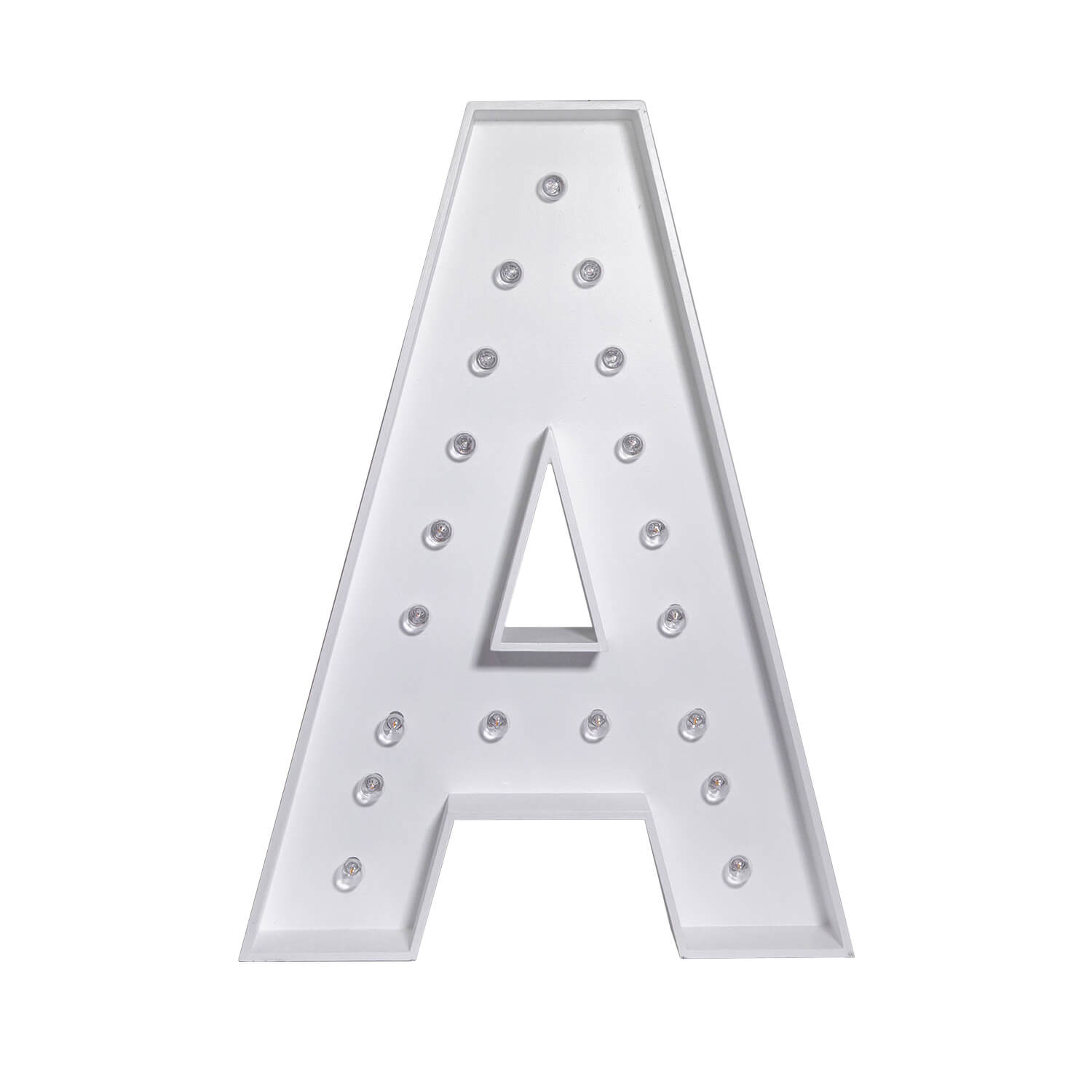 Wood Marquee - BOLD FONT - Letter A - 4ft Tall