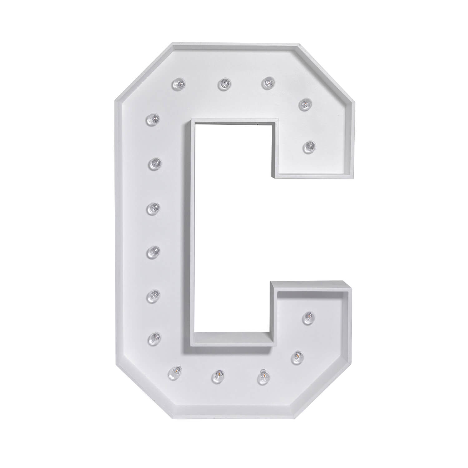 Wood Marquee - BOLD Font - Letter C - 4ft Tall