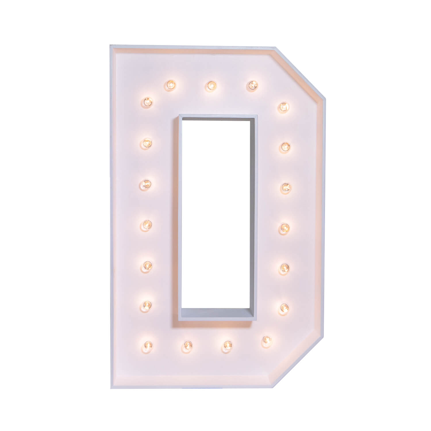 Wood Marquee - BOLD Font - Letter D - 4ft Tall