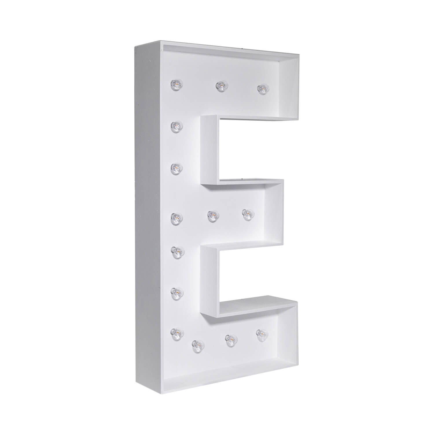 Wood Marquee - BOLD Font - Letter E - 4ft Tall