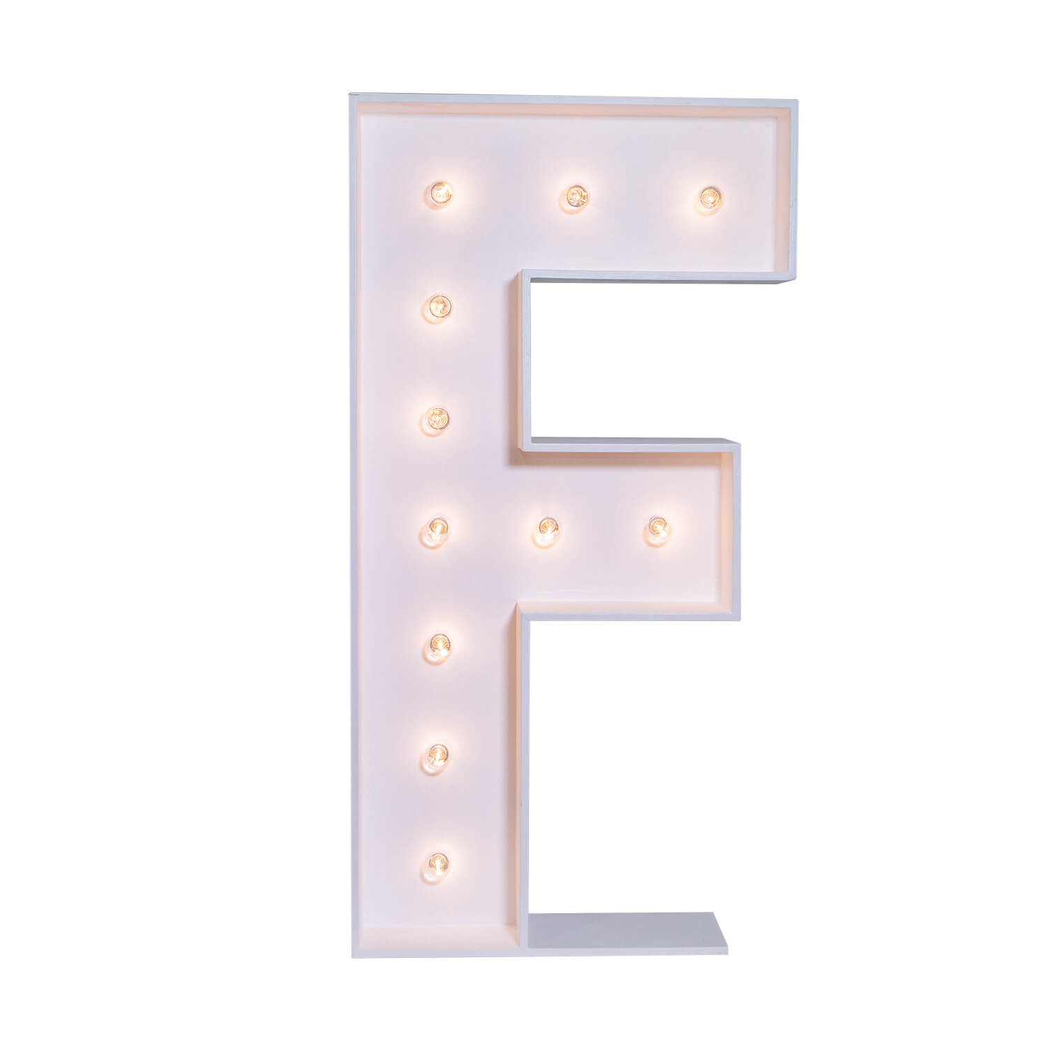 Wood Marquee - BOLD Font - Letter F - 4ft Tall