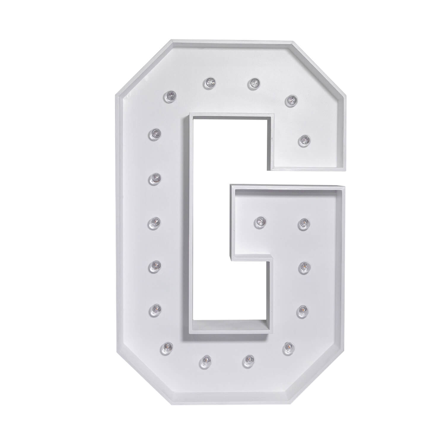 Wood Marquee - BOLD Font - Letter G - 4ft Tall