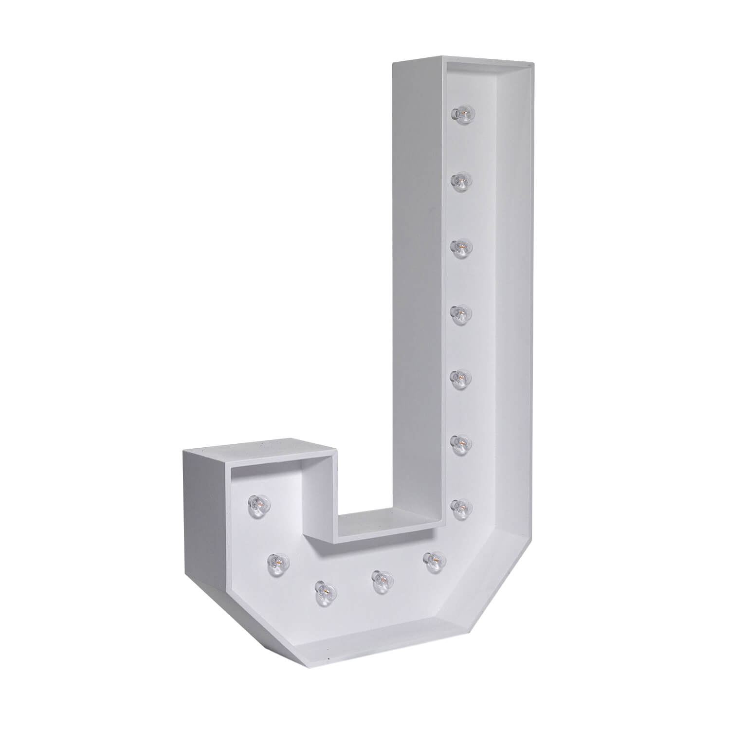 Wood Marquee - BOLD Font - Letter J - 4ft Tall