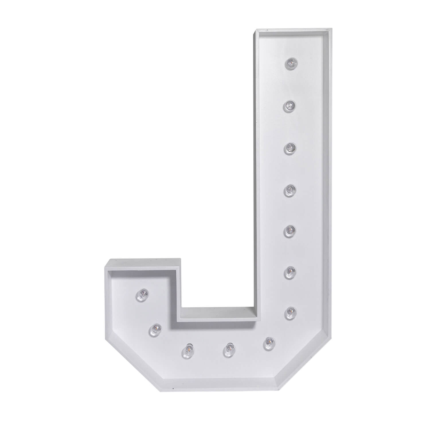 Wood Marquee - BOLD Font - Letter J - 4ft Tall