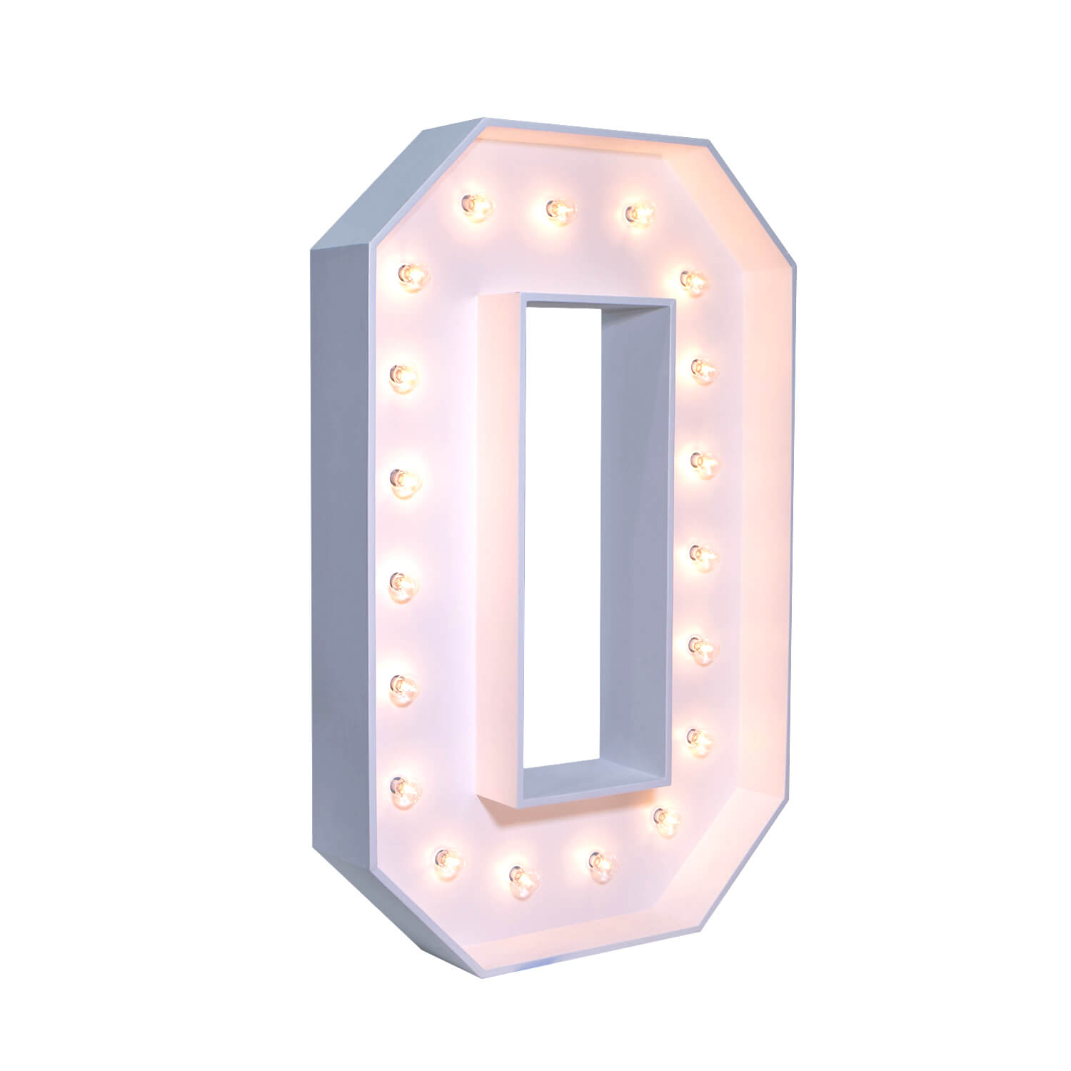 Wood Marquee - BOLD Font - Letter O - 4ft Tall