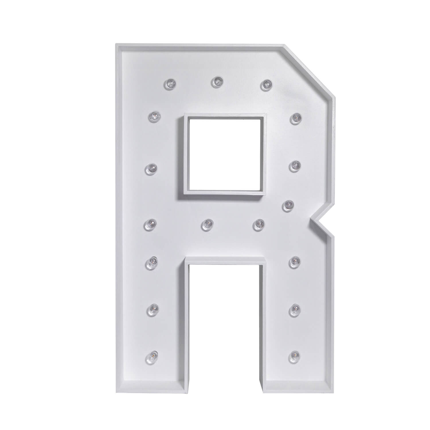 Wood Marquee - BOLD Font - Letter R - 4ft Tall