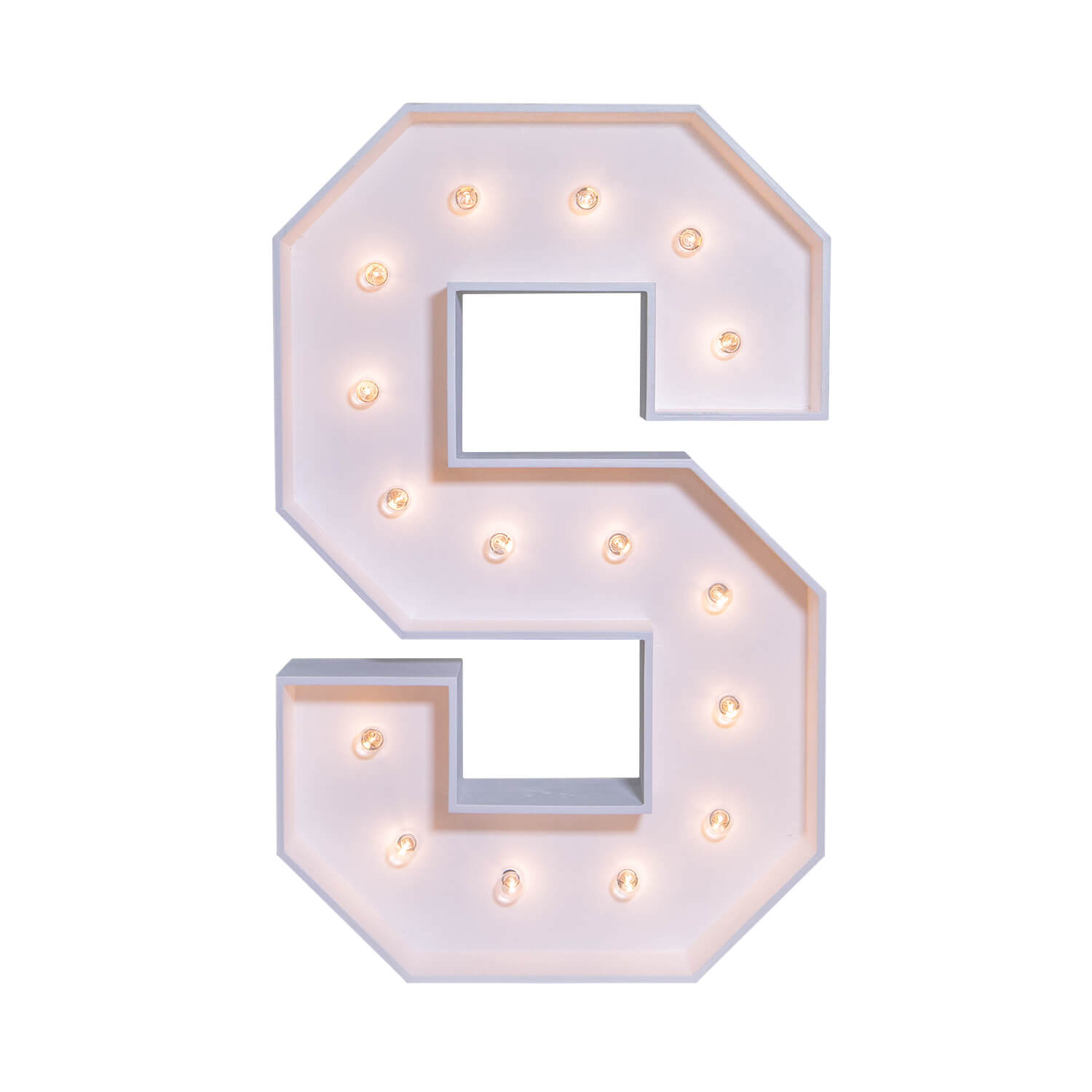 Wood Marquee - BOLD Font - Letter S - 4ft Tall