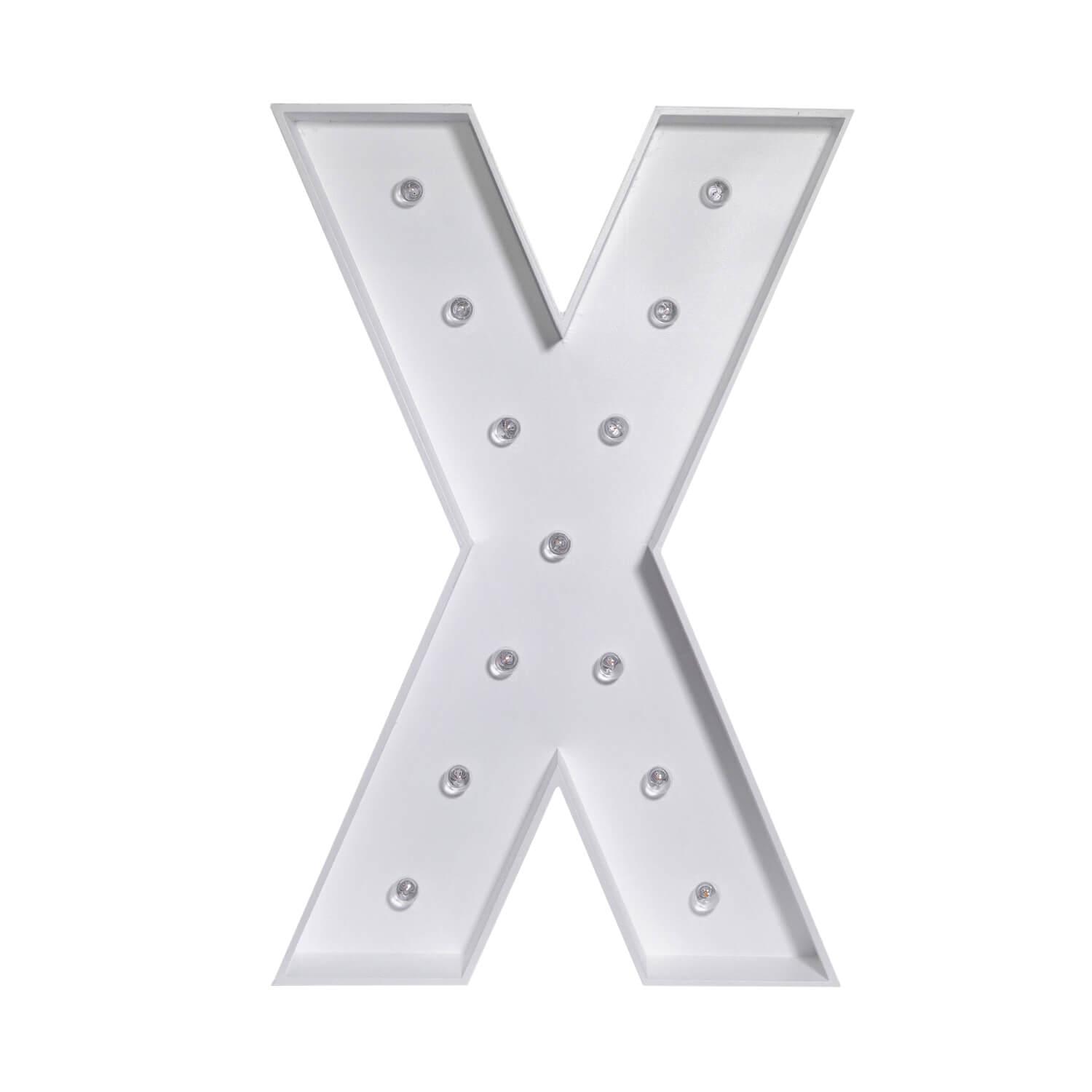 Wood Marquee - BOLD Font - Letter X - 4ft Tall