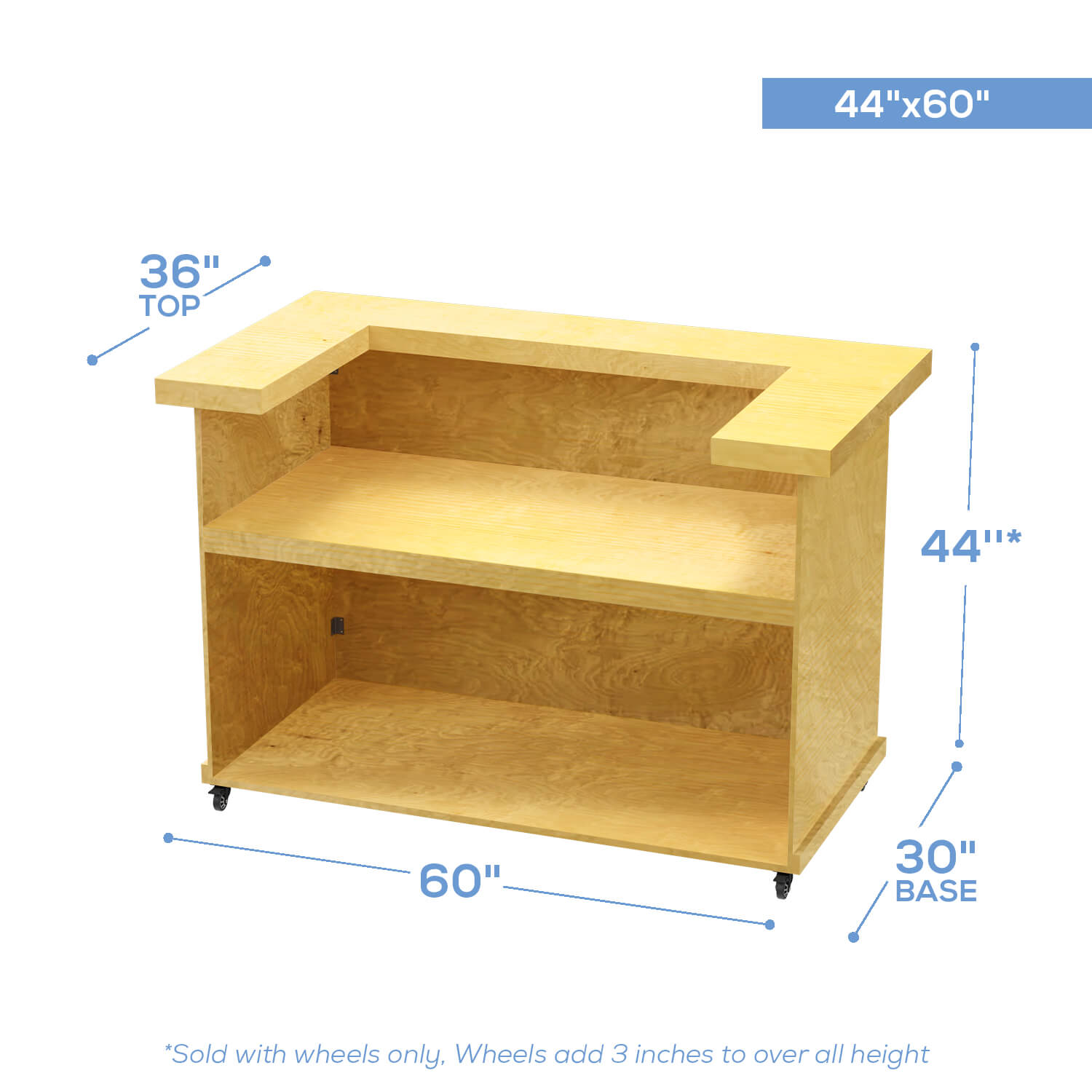 Collapsible U Shape Top with Base - Choose your Size!