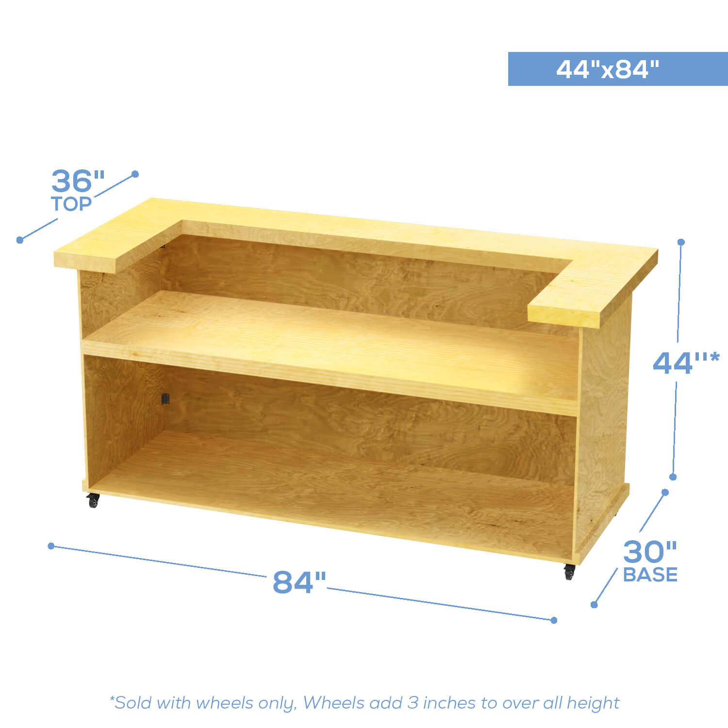 Collapsible U Shape Top with Base - Choose your Size!