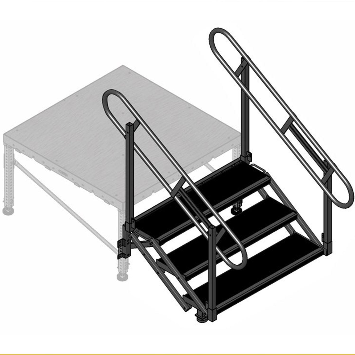 Aluminum Stage Stairs | Adjustable Stage Stairs | Event Décor Direct