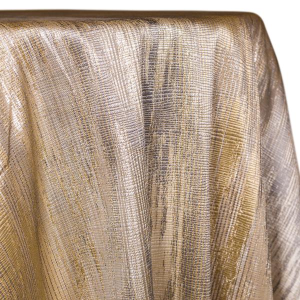 Black/Silver - Oak Forest Designer Tablecloths - Many Size Options