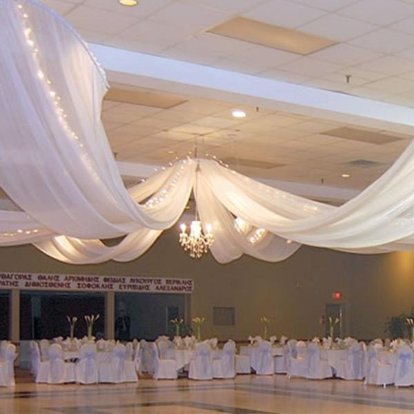 6-Panel 10ft Starburst Ceiling Draping Kit (22 Feet Wide)