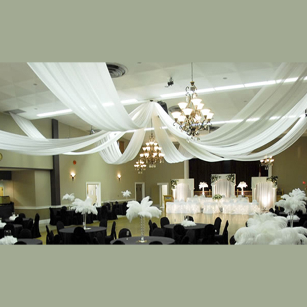 8-Panel Starburst 15ft Ceiling Draping Kit (32 Feet Wide)