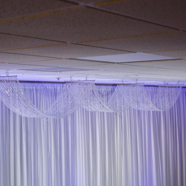 DecoStar™ 15ft. Crystal Ceiling Draping Panel - 20 Wide