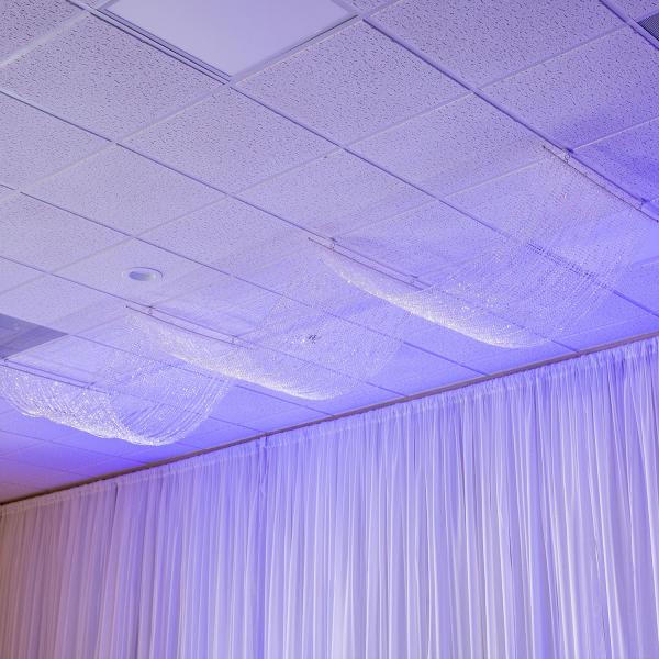 DecoStar™ 15ft. Crystal Ceiling Draping Panel - 36 wide