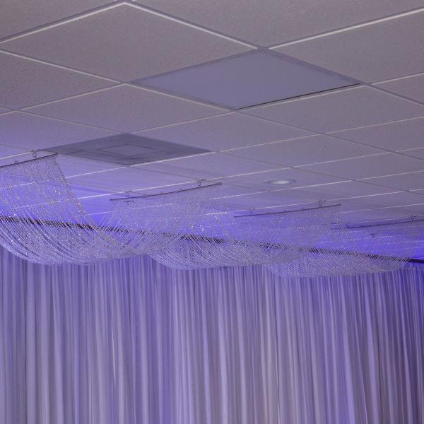 DecoStar™ 15ft. Crystal Ceiling Draping Panel - 36 wide