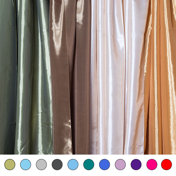 *FR* Extra Wide Taffeta by the Yard - 9 1/2 ft Wide - Choice of 28 Colors!