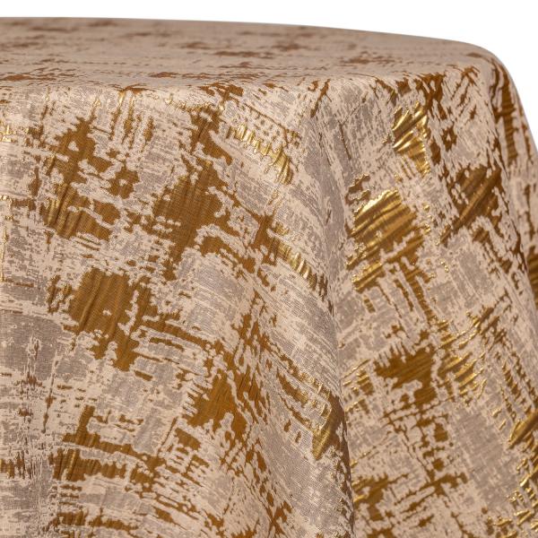 Gold - Fusion Designer Tablecloths - Many Size Options