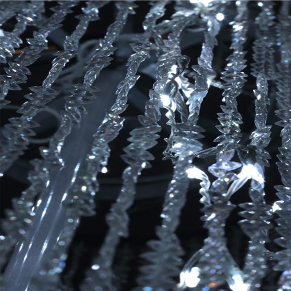 Hanging Circle LED Light Strands - 8 W x 4ft L - Great for Chandeliers!