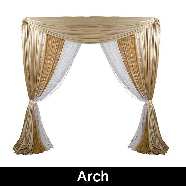 Traditional Theme Pro-Designed Backdrop or 4 Post Canopy Kit - 6ft-10ft ...