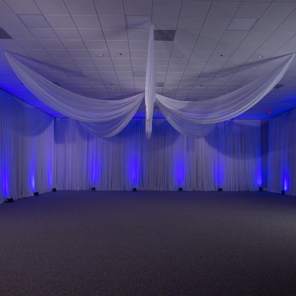 10 Panel Kit - Prefabricated Complete Ceiling Drape Kit - 20ft Diameter ...