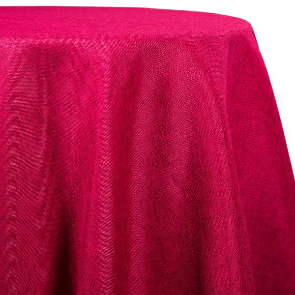 Raspberry - Designer Fiesta Linen Broad Tablecloth - Many Size Options