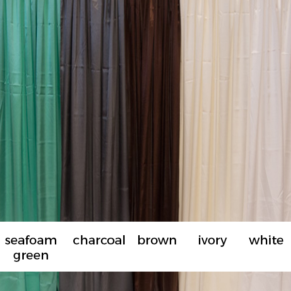 *FR* 12ft Tall Satin Drape Panel (59 Wide) w/ 4 Sewn Rod Pocket in ...