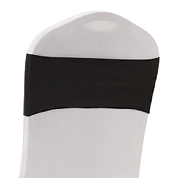 5 Wide Spandex Chair Band - Black - 10 PACK