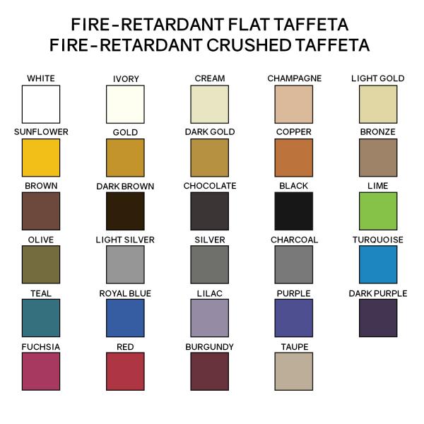 *FR* Extra Wide Taffeta by the Yard - 9 1/2 ft Wide - Choice of 28 Colors!