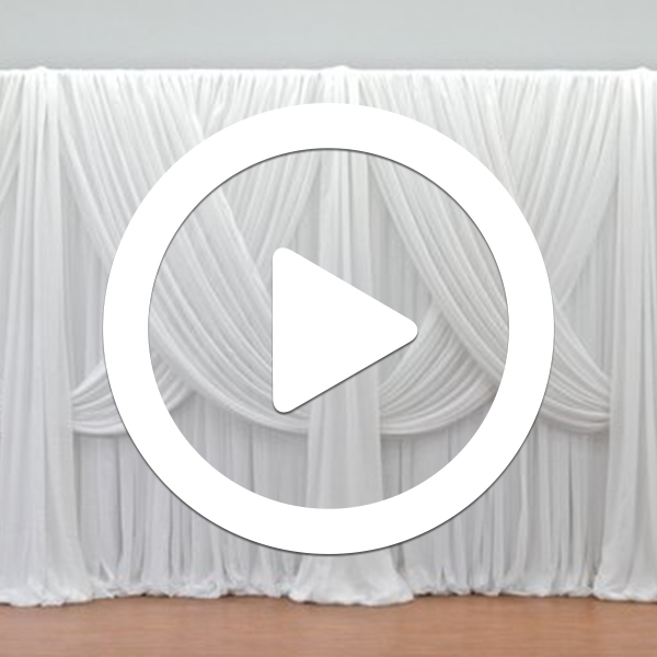 Three Panel Tone-on-Tone Curtain Backdrop - Instructional Video