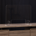 Nail Salon Contact Barrier Shield - Portable Clear Acrylic - 24H x 31.5W