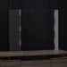 U Shape Barrier Shield - Portable Clear Acrylic - 35H x 30W x 12D