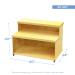 Collapsible 2 Tier Mobile Bar with Base - Choose your Size!