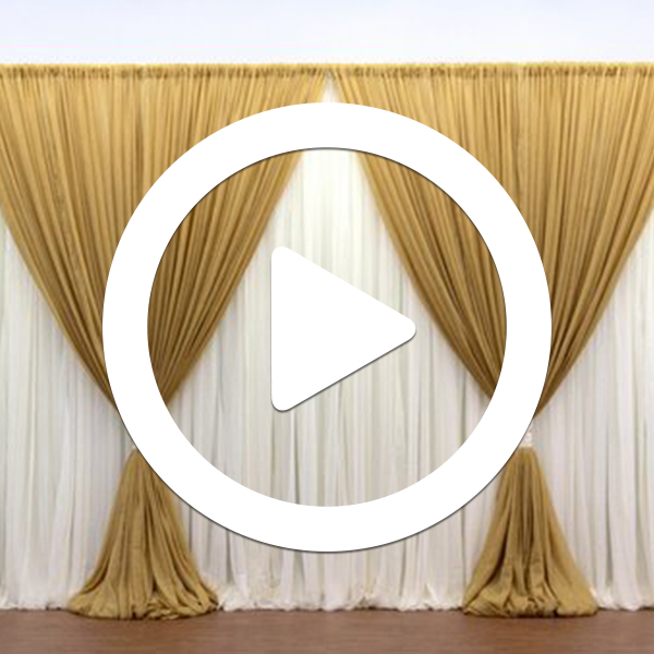 Two Tone Curtain Backdrop - Instructional Video