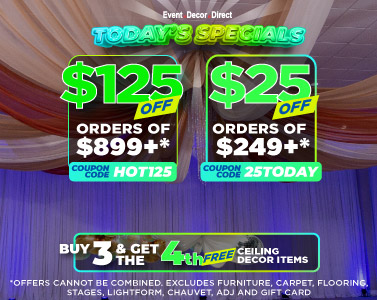 Ceiling Decor | Wedding Chandeliers | Event Decor Direct