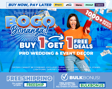 Premium Vinyl Dance Floor Wrap Custom Size - Boho Golden Leaf